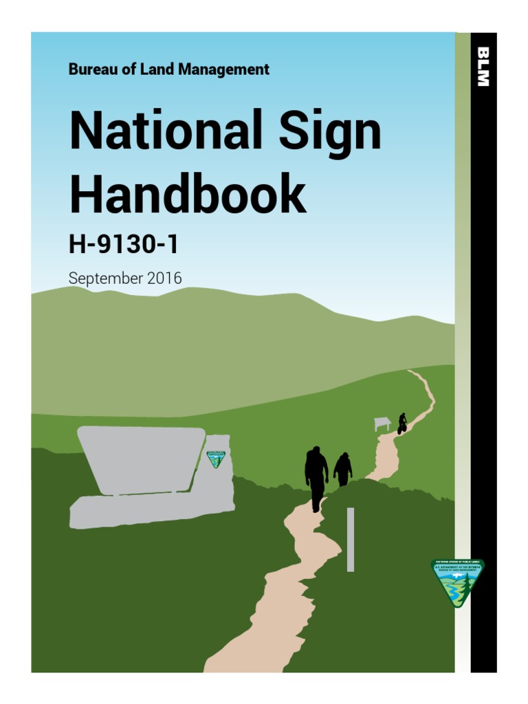 National Sign Handbook 16 | PDF | Bureau Of Land Management | Traffic