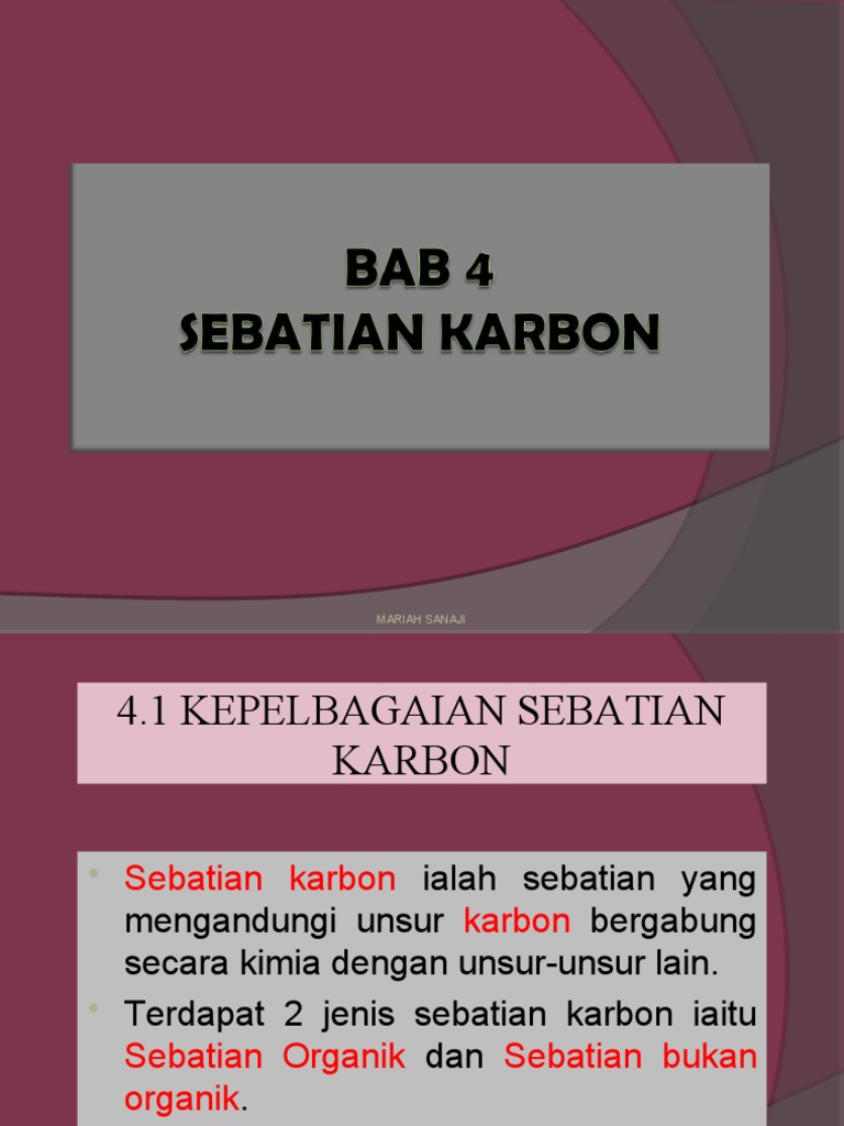Bab 4 Sebatian Karbon | PDF