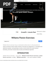 Williams Flexion Exercises | PDF | Low Back Pain | Back Pain