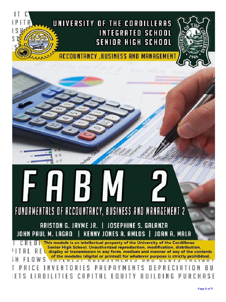 FABM 2 Module 3 SFP | PDF | Balance Sheet | Equity (Finance)