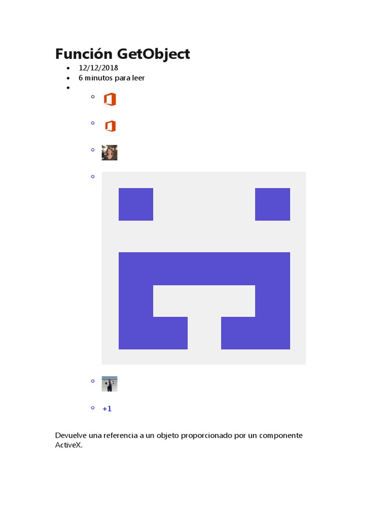 Función GetObject | PDF | Archivo de computadora | Dibujo