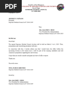 Promissory Letter For Lacking Documents | PDF