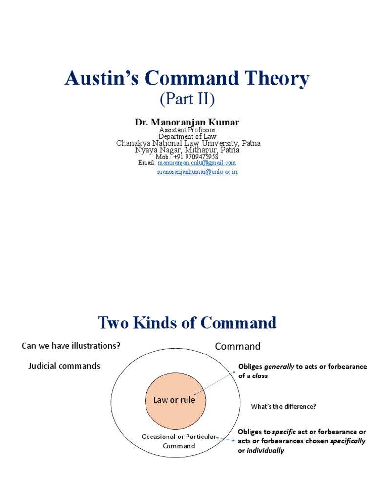 Austin's Command Theory Explained | PDF | Jurisprudence | Morality