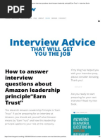 35 Amazon Leadership Principles Interview Questions & Answers | PDF ...