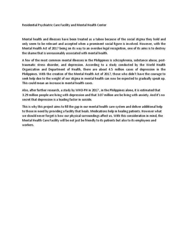 Mental Health Abstract Sample | PDF