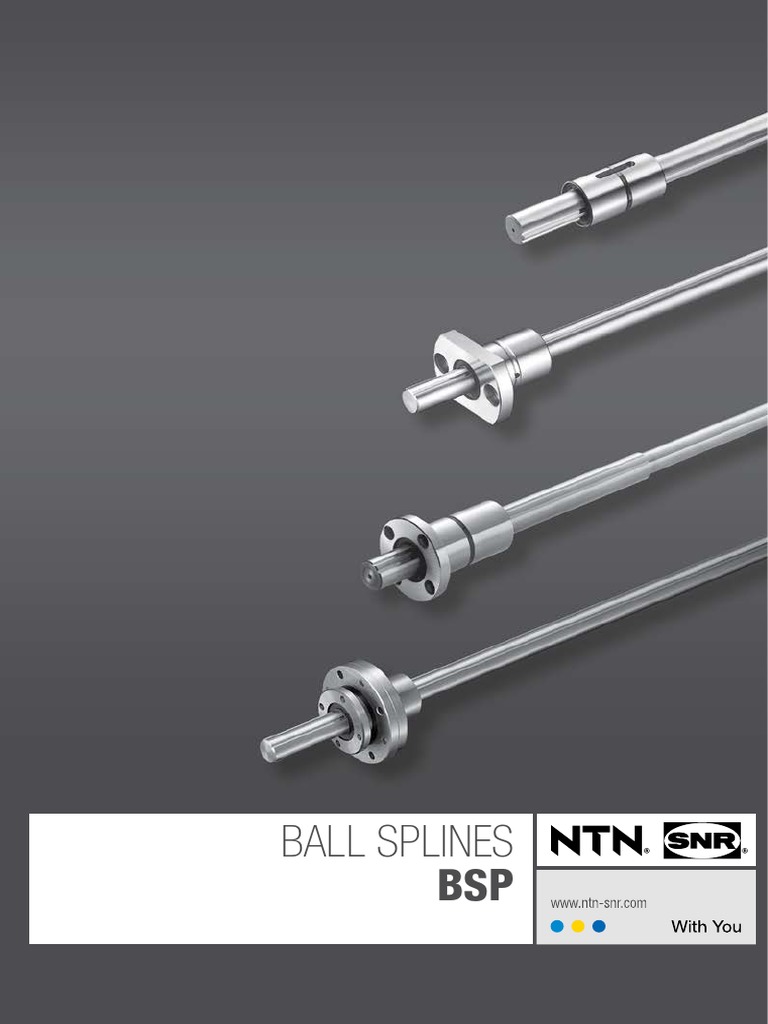 Ball Splines BSP | PDF | Mechanical Engineering | Classical Mechanics