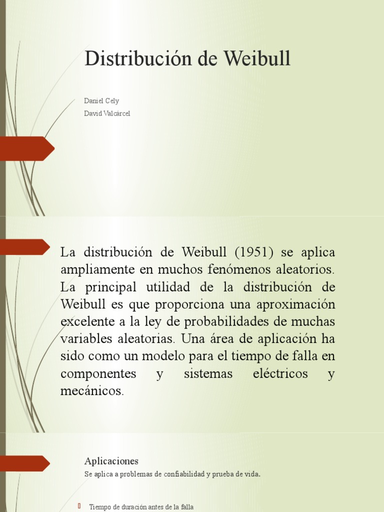 Distribución de Weibull | PDF