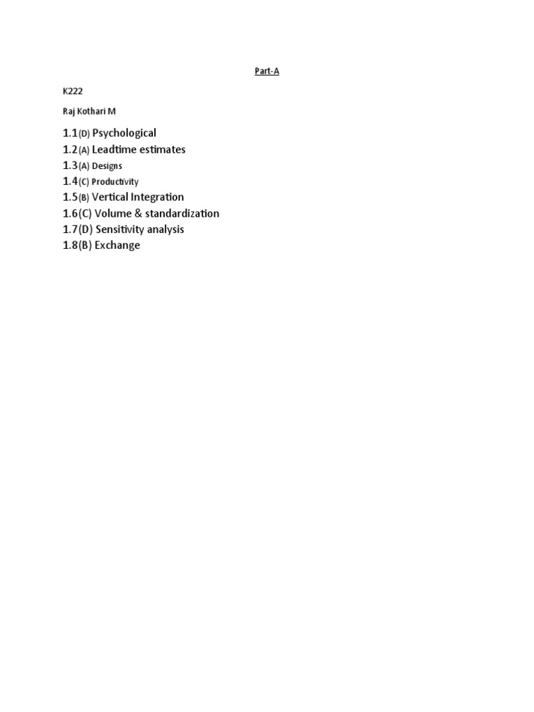 K222 - Raj Kothari M - Part A | PDF