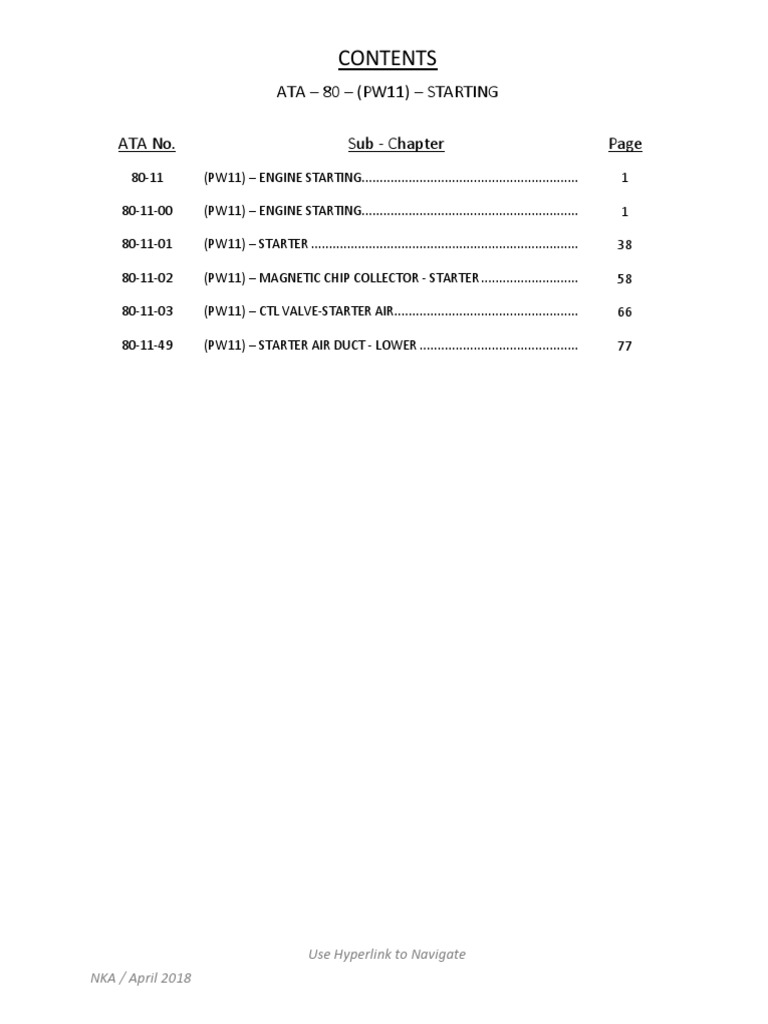 A320 AMM - ATA 80 (PW11) - Starting (P 85) | PDF | Clutch | Actuator