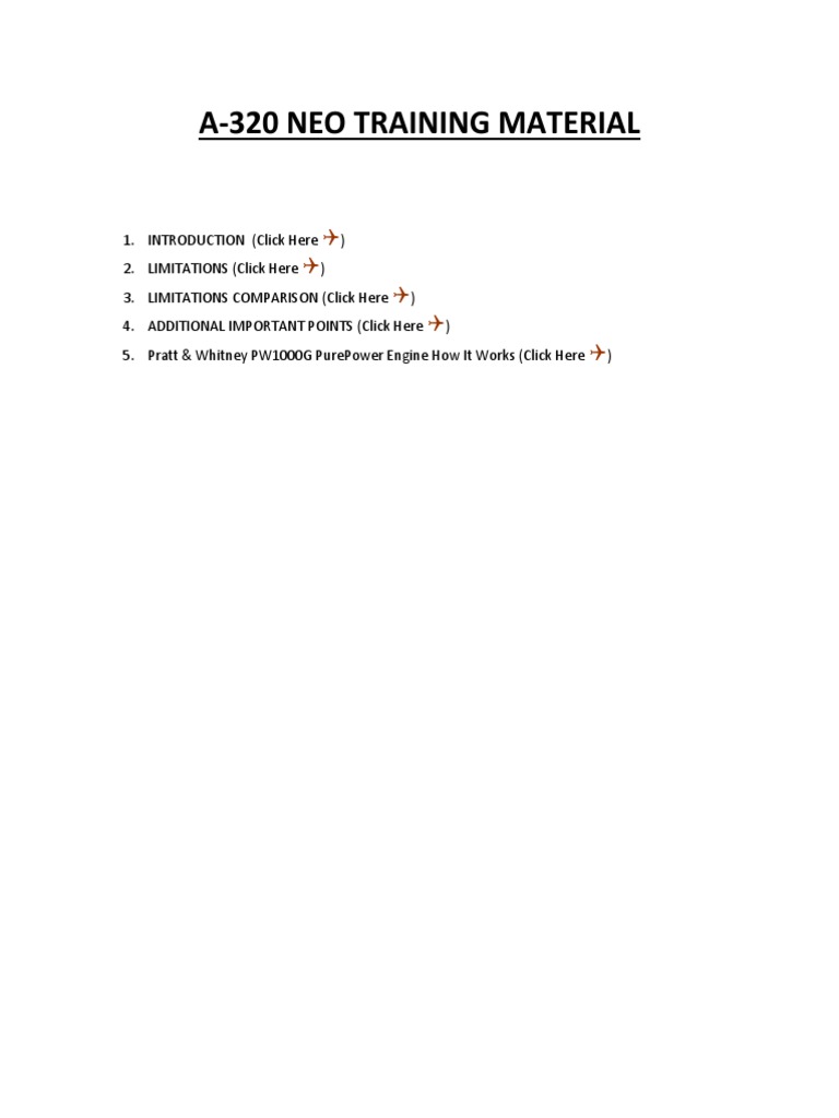 A320 NEO Training Guide | PDF