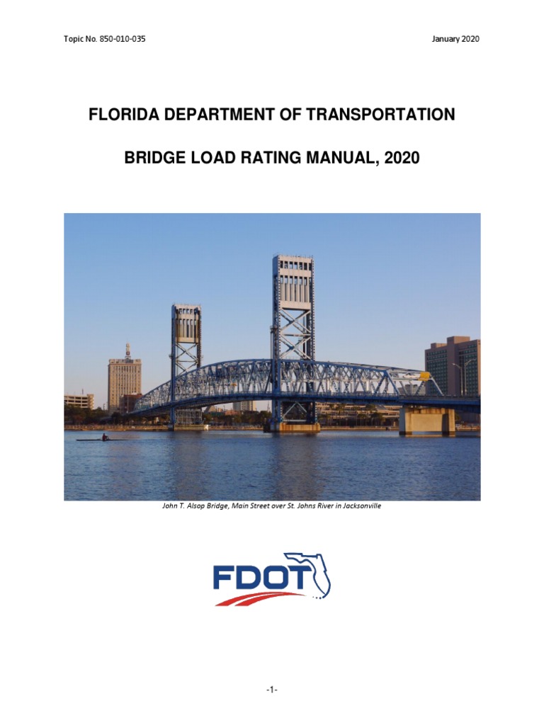 2020 Fdot Load Rating Manual | PDF | Prestressed Concrete | Bridge