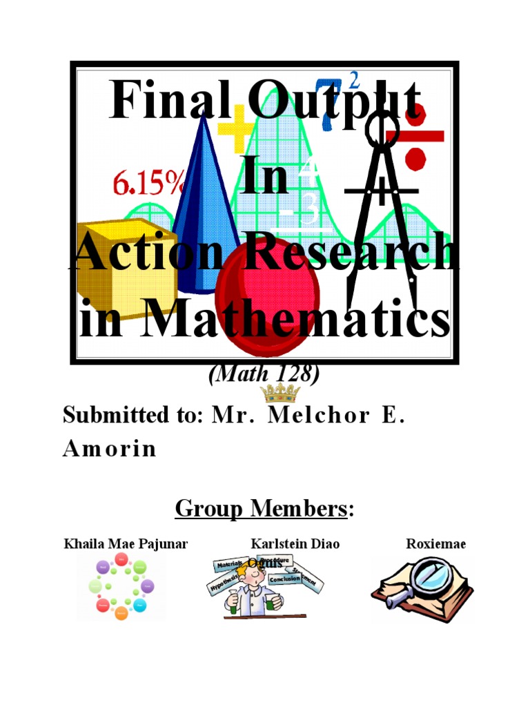 Cover Page of Action Research | PDF | Science & Mathematics