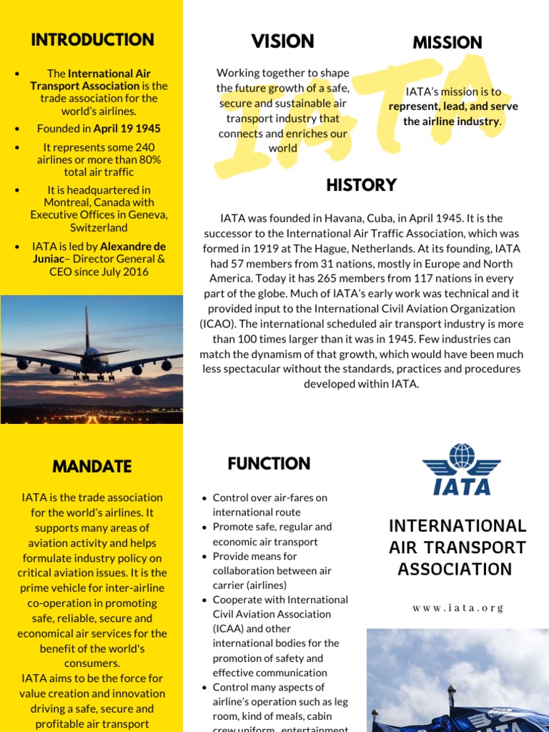IATA | PDF | Airlines | Aviation
