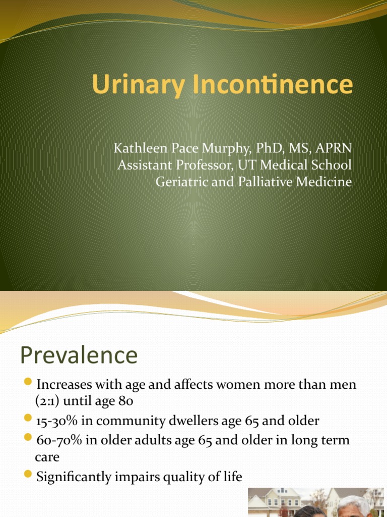 Urinary Incontinence Murphy | PDF | Urinary Incontinence | Urology