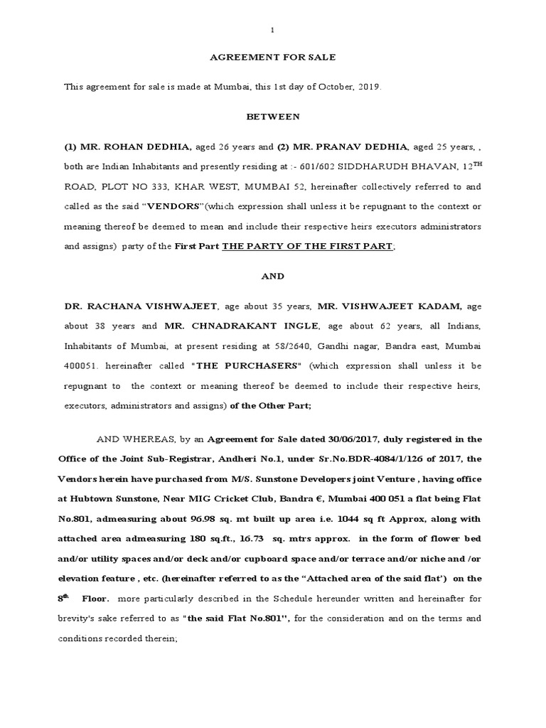 Draft Sale Agreement Sunstone | PDF | Covenant (Law) | Expense
