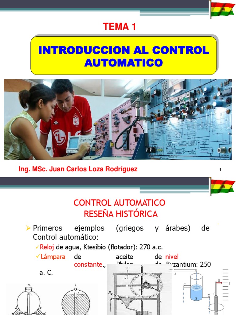 Tema 1 Introduccion Al Control Automatico PDF | PDF | Sistema de ...