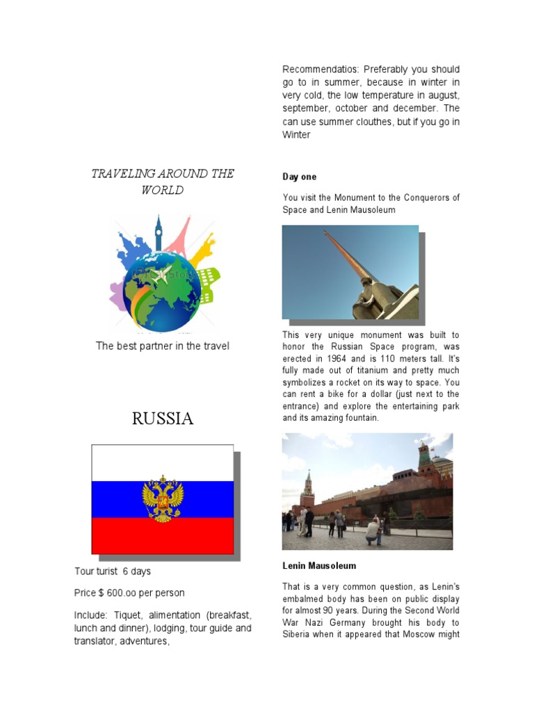 Brochure Travel in Russia | PDF | Saint Petersburg | Moscow