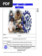 CBLM FBSNCII Providing Room Service | PDF | Menu | Hotel