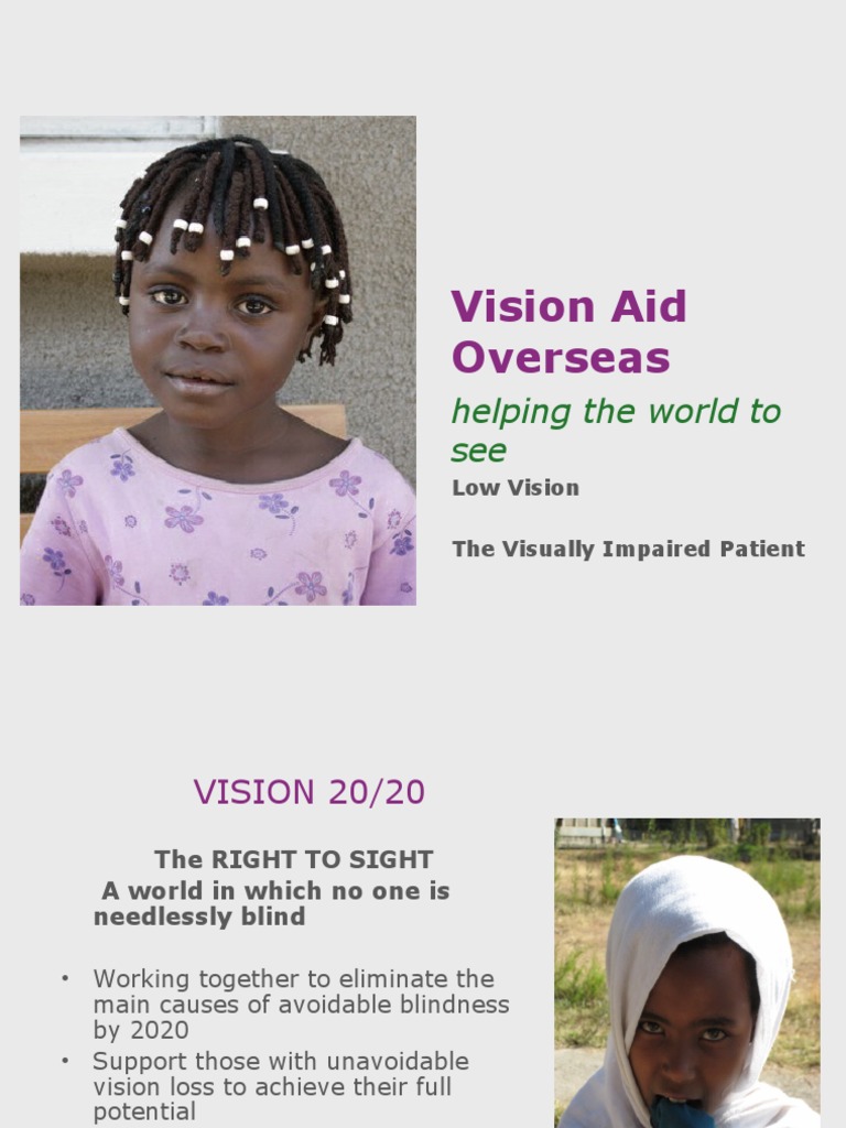 Vision Aid Overseas: Helping The World To See | PDF | Visual Impairment ...
