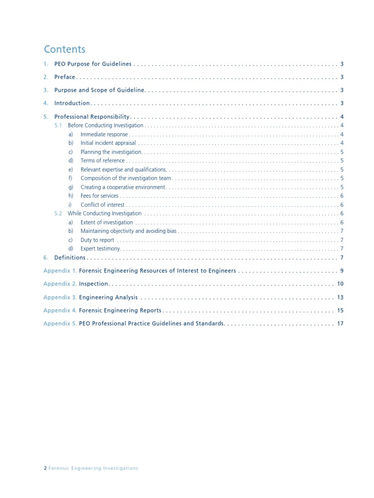 Forensic Engineering Investigation Guidelines | PDF | Business
