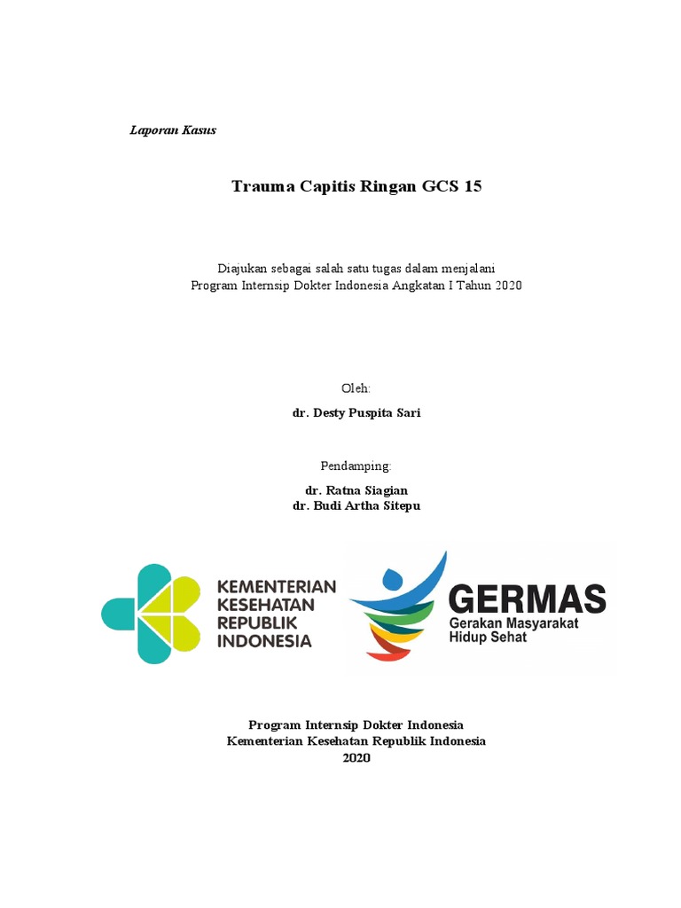 Trauma Capitis Ringan GCS 15: Laporan Kasus | PDF