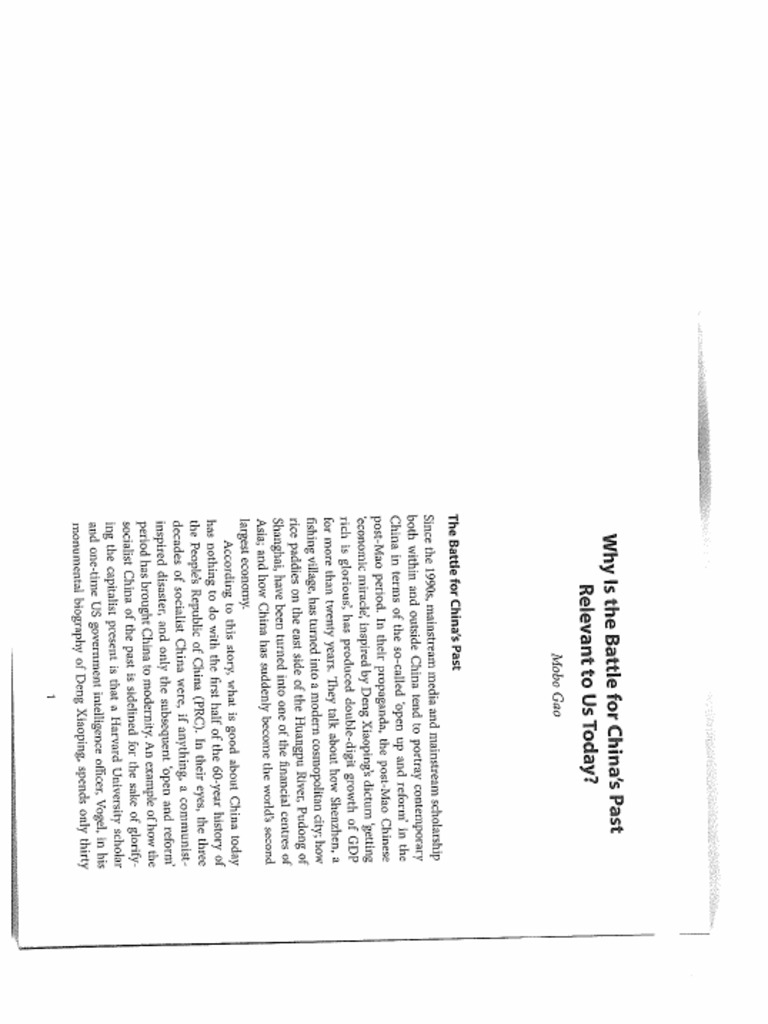 GAO, Mobo & HAN, Dongping - Remembering Socialist China, 1949-1976 PDF ...