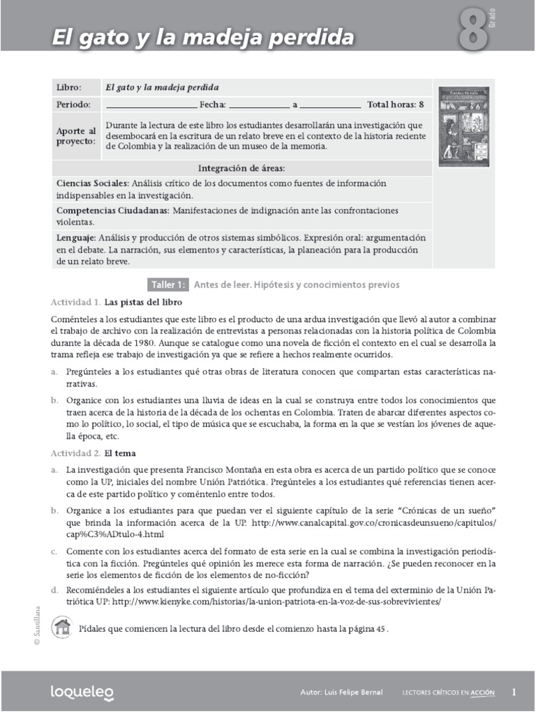 El Gato y La Madeja Perdida | PDF | Memoria | Libros