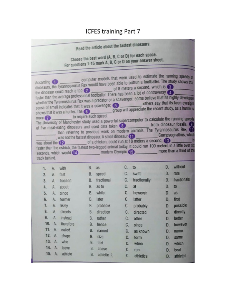 ICFES Training Part 7 | PDF