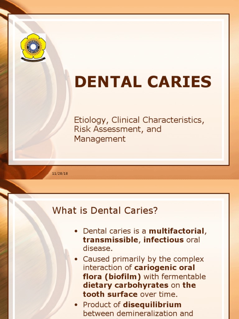 1 Dental Caries PDF | PDF | Tooth Enamel | Animal Anatomy