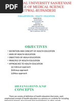 Health Education - Lecture Notes PDF | PDF | Behavior | Behavioural ...