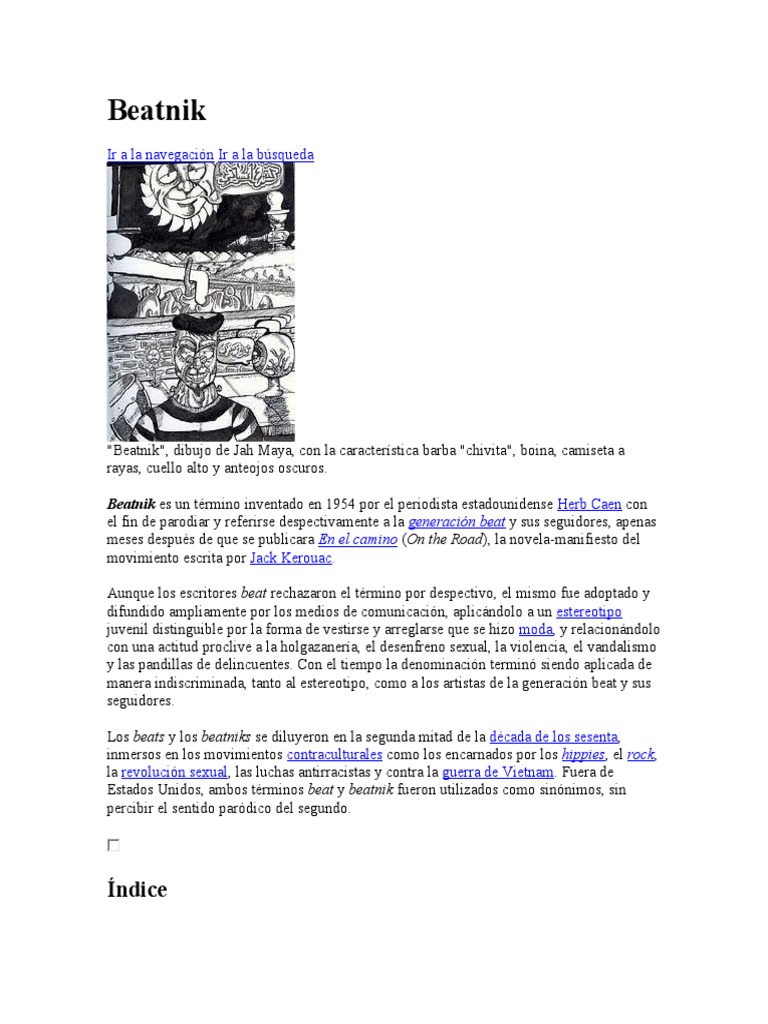 Beatnik | PDF | Beat Generation | Poesía