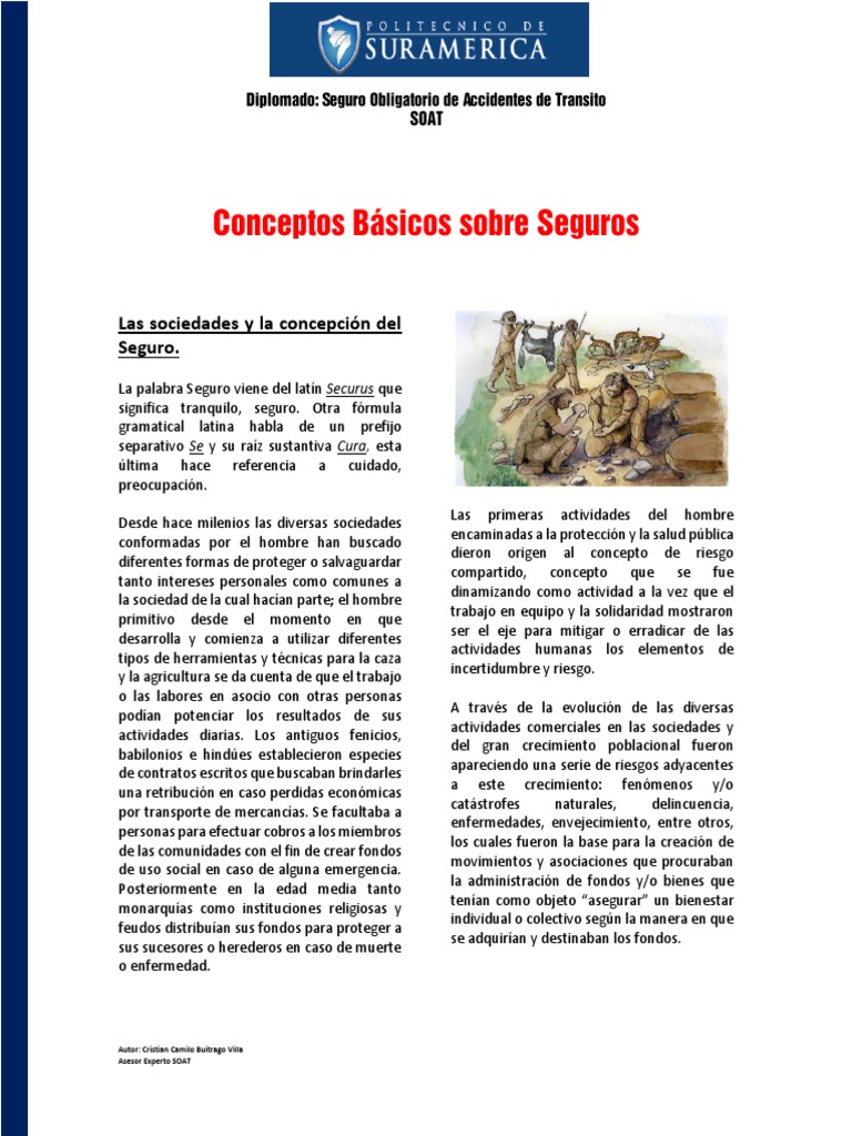 Lectura Principal Conceptos Basicos Sobre Seguros | PDF | Seguro | Sociedad