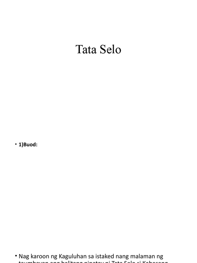 Tata Selo | PDF