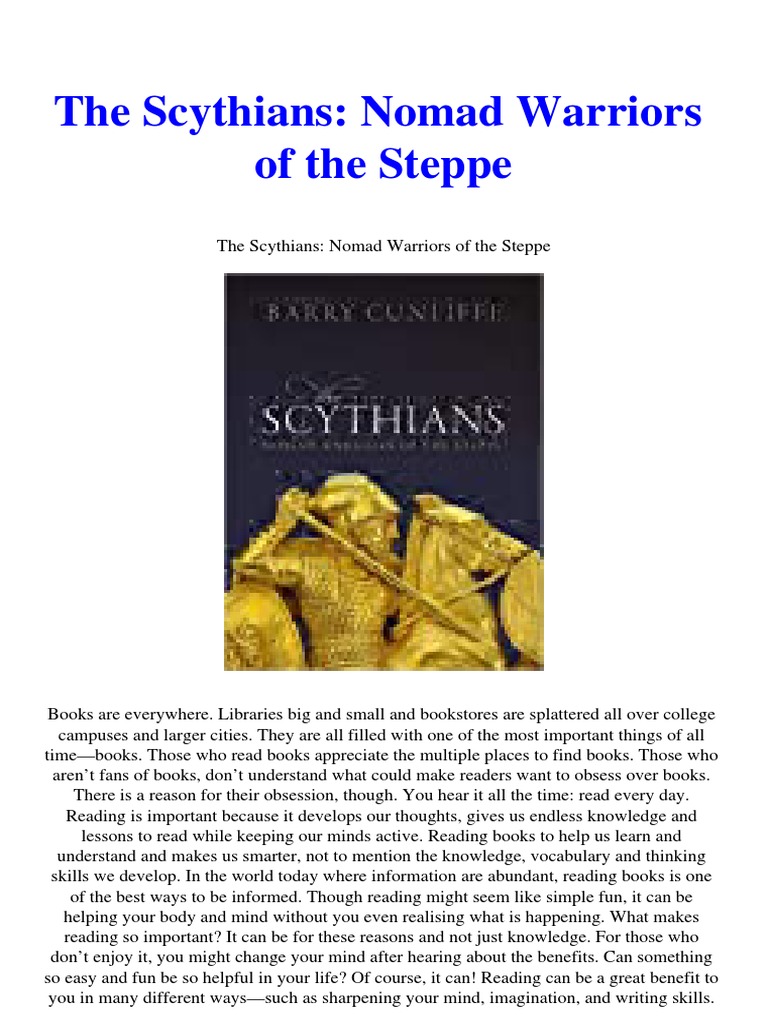 (DOWNLOAD) The Scythians Nomad Warriors of The Steppe PDF | PDF | Books