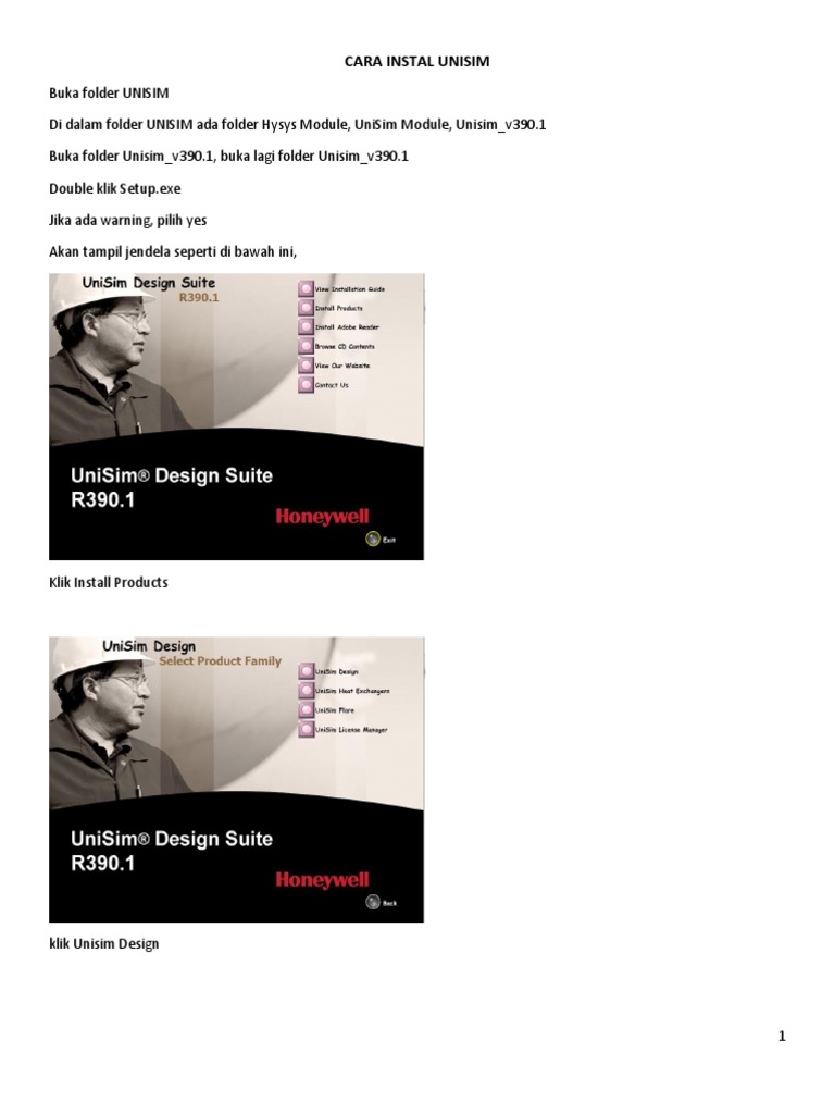 Cara Instal Unisim | PDF