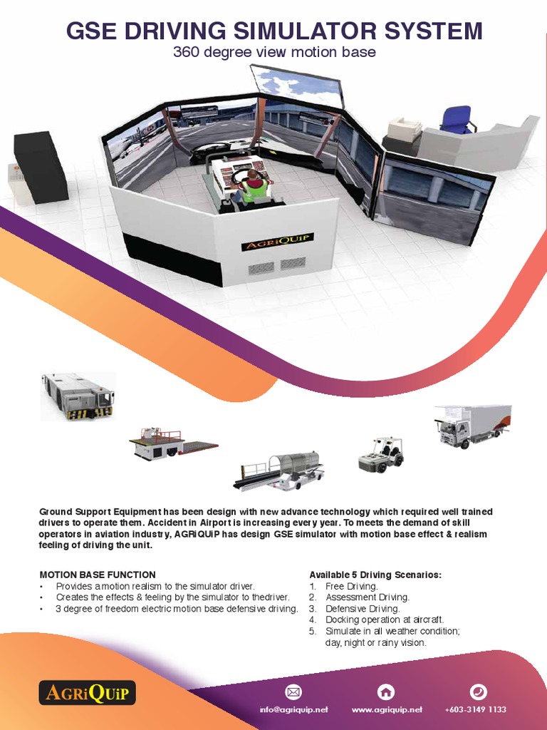 Gse Driving Simulator System: 360 Degree View Motion Base | PDF ...
