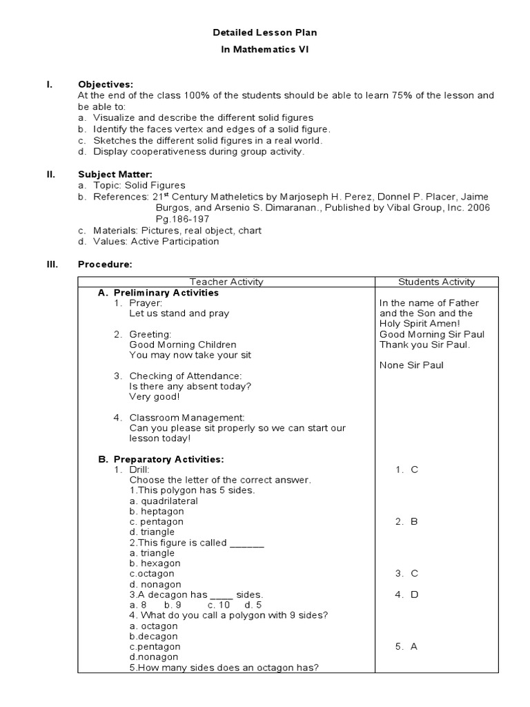 Grade 6 Math: Exploring Solid Figures | PDF | Vertex (Geometry) | Rectangle