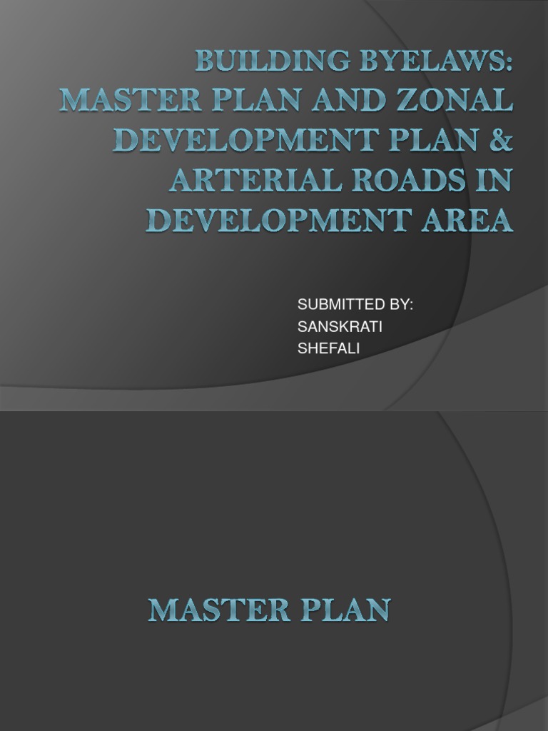 Master and Zonal Plan | PDF | Transport | Government