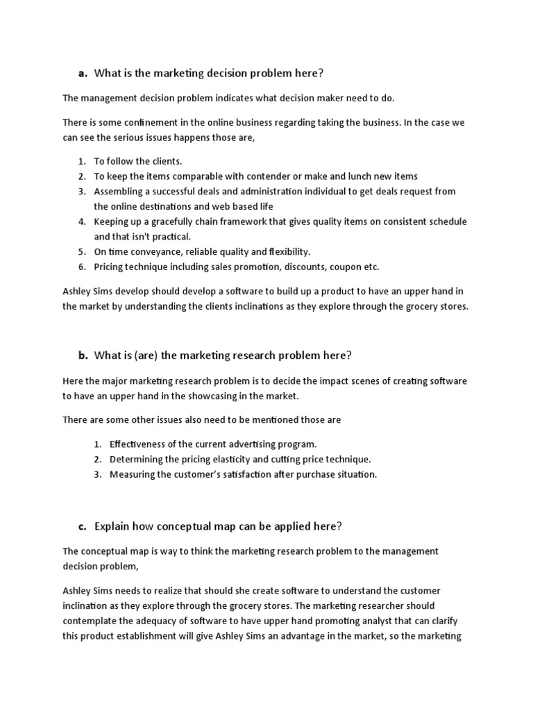 Marketing Decision Problems Explained | PDF | Marketing | Evaluation ...