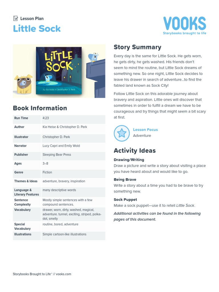 Little Sock: Story Summary | PDF | Children's Literature