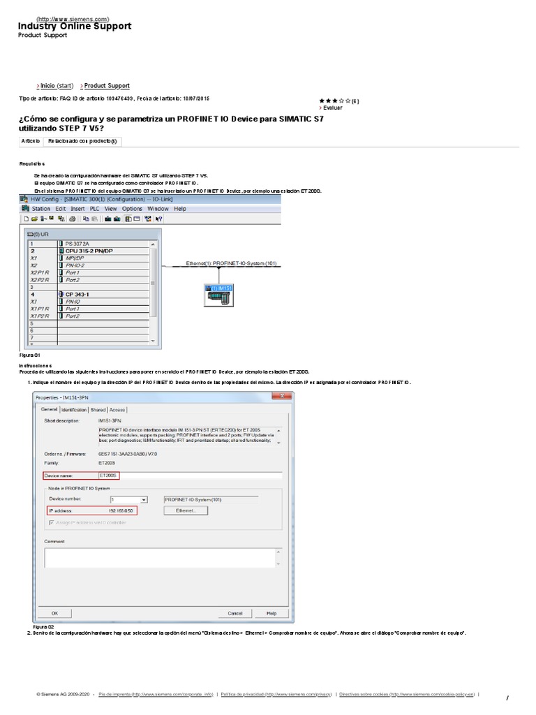 ¿Cómo Se Configura y Se Parametriza Un PROFINET IO Device para SIMATIC ...