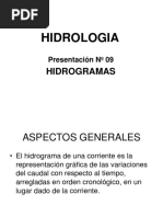 Hidrogramas: Definiciones y Análisis | PDF | Agua subterránea | Precipitación