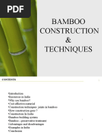 Bamboo Construction & Techniques | PDF | Bamboo | Wood