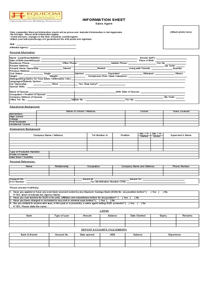 Equicom Agent Info Sheet | PDF | Conspiracy (Criminal) | Fraud