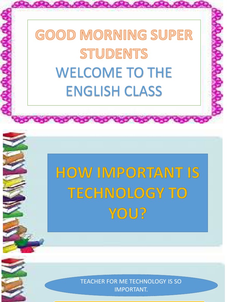 Welcome To The English Class | PDF