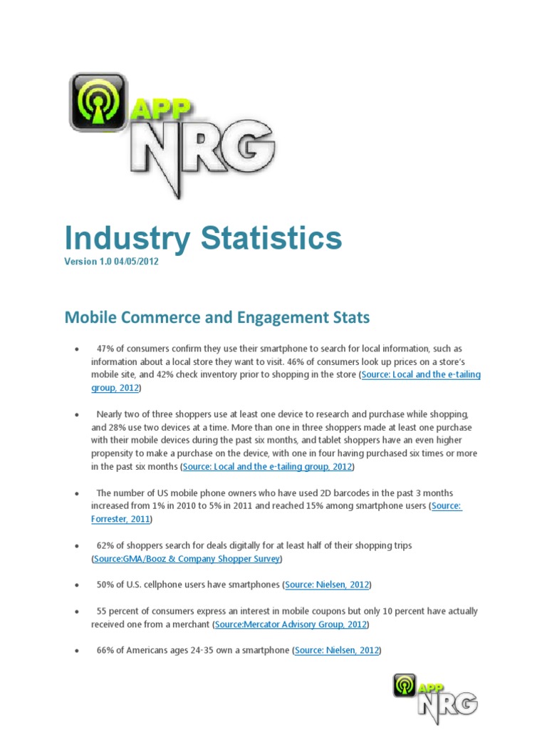 03 Industry Statistics | PDF | Smartphone | Mobile App