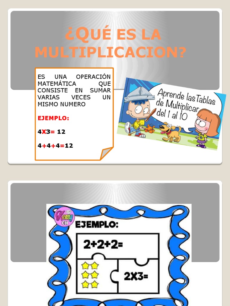 QUÉ ES LA MULTIPLICACION | PDF