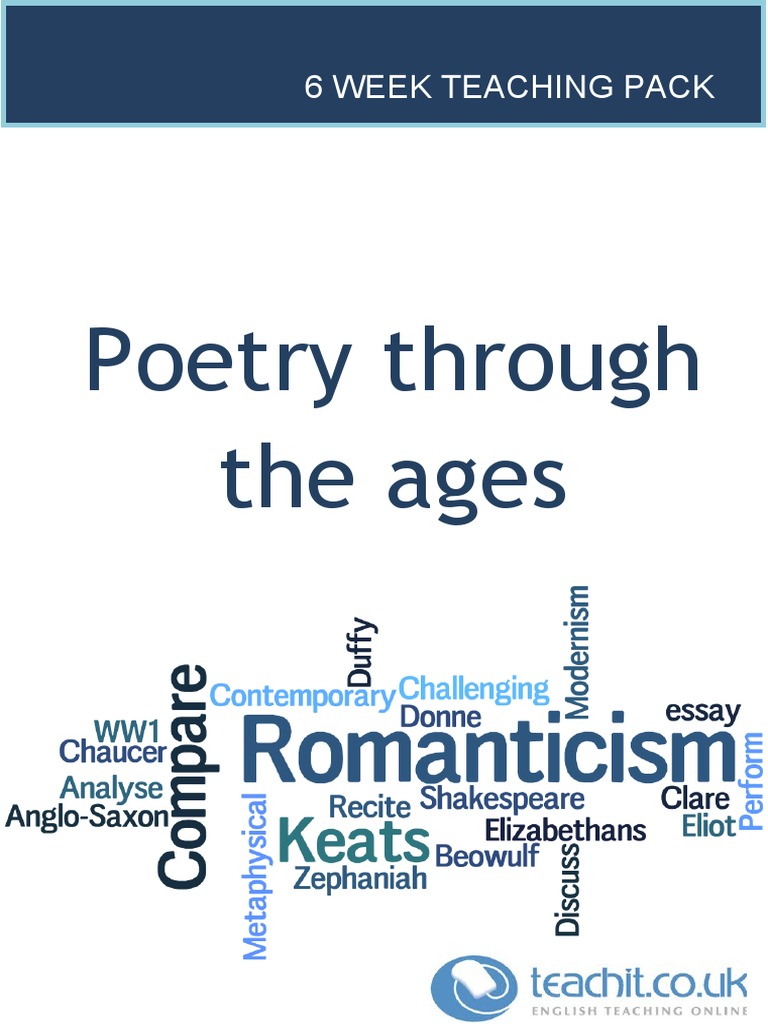 6 Week Teaching Pack Poetry Through The Ages | PDF | Beowulf | Poetry