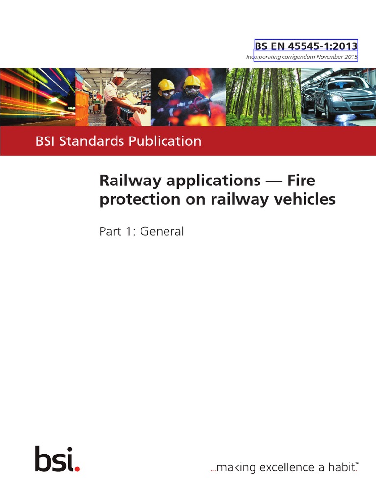 BS en 45545-1-2013 (2015) | PDF | Fires | Rail Transport