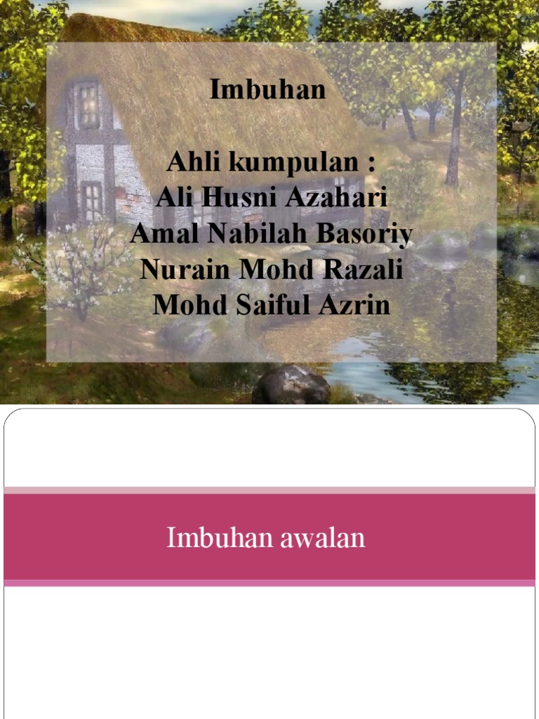 Imbuhan Awalan | PDF | Seni & Disiplin Bahasa
